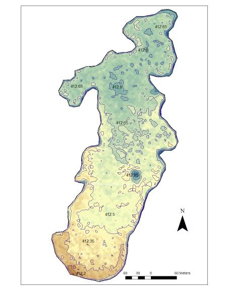 S1-Bog Elevation Maps | SPRUCE